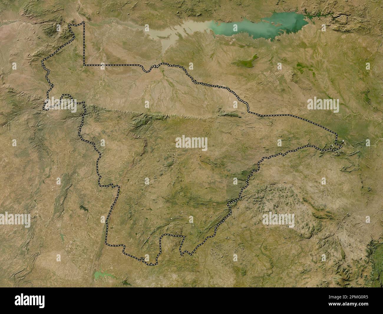 Mashonaland Central, province of Zimbabwe. Low resolution satellite map ...