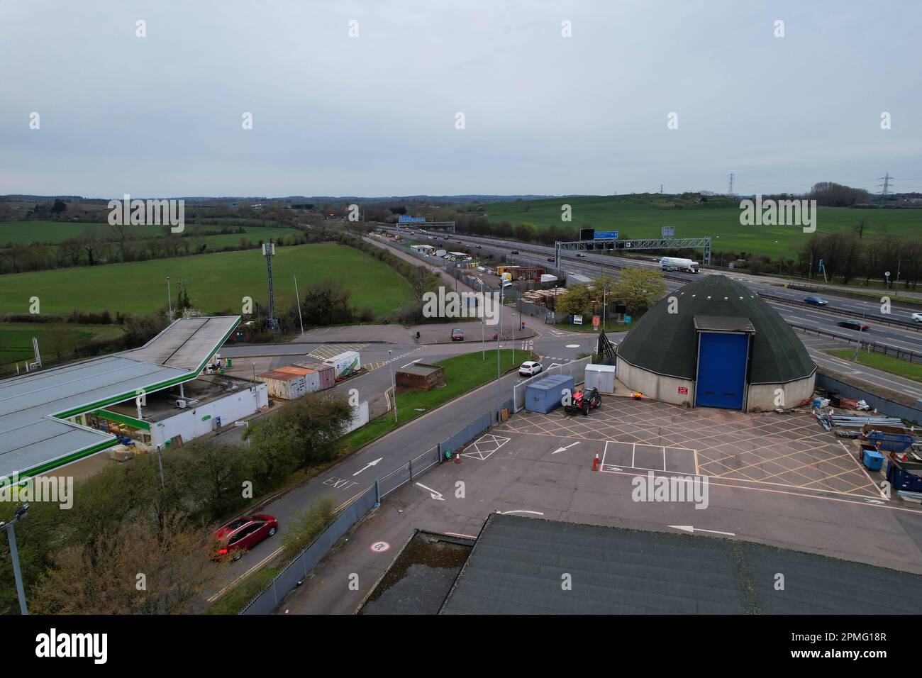 Aerial highway accident hi-res stock photography and images - Alamy