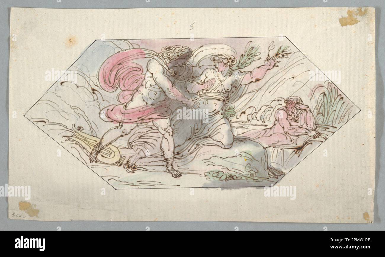 Drawing, Apollo and Daphne; Felice Giani (Italian, 1758–1823); Italy ...