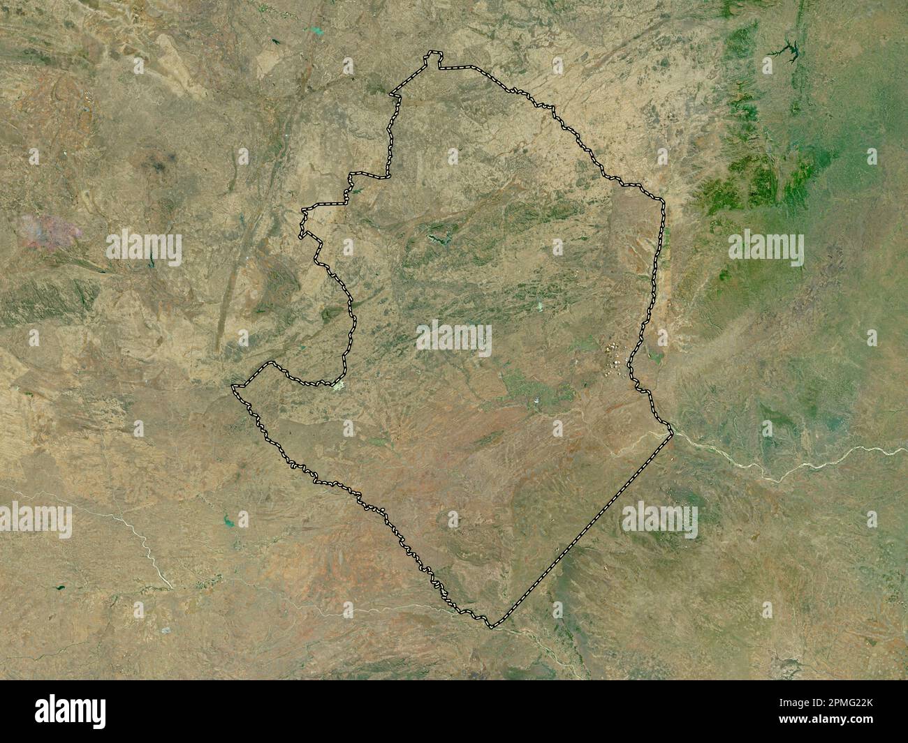 Masvingo, province of Zimbabwe. High resolution satellite map Stock ...