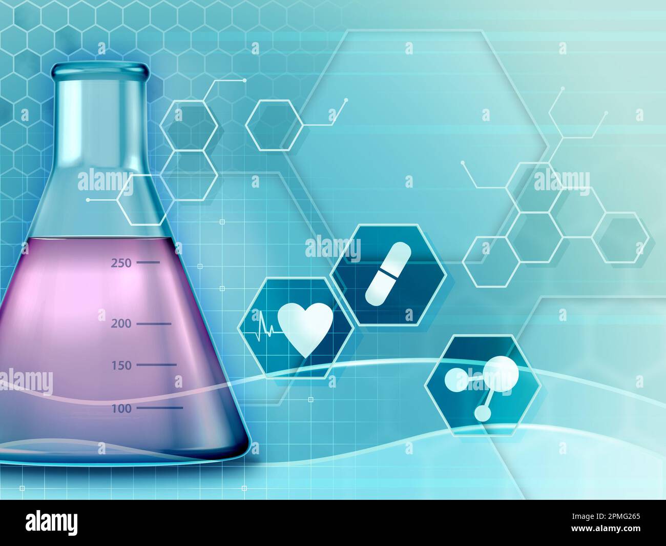 Medical research background. 3D illustration Stock Photo - Alamy