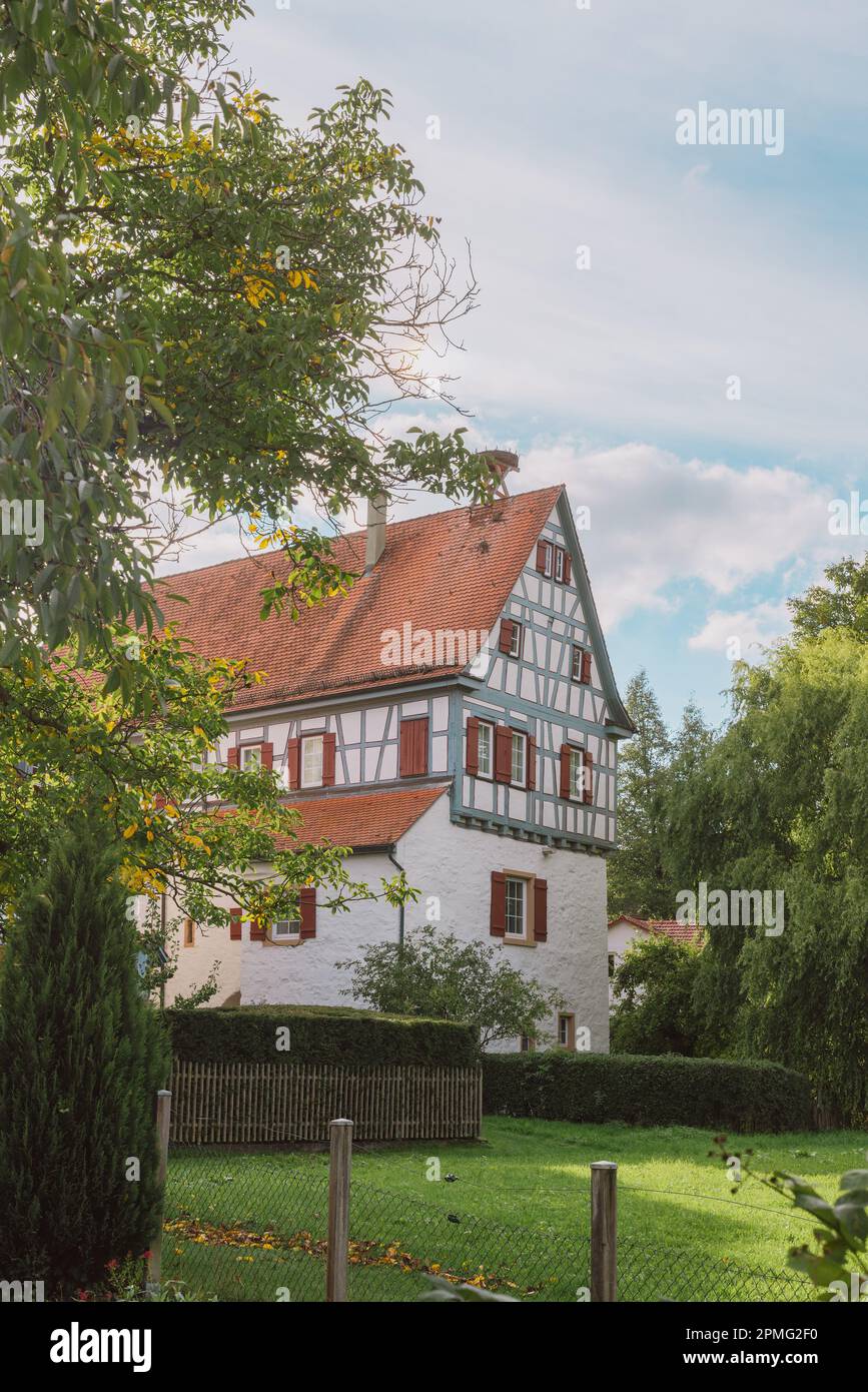 Traditional Rural House With Beautiful Exterior Facade Decor In Germany ...