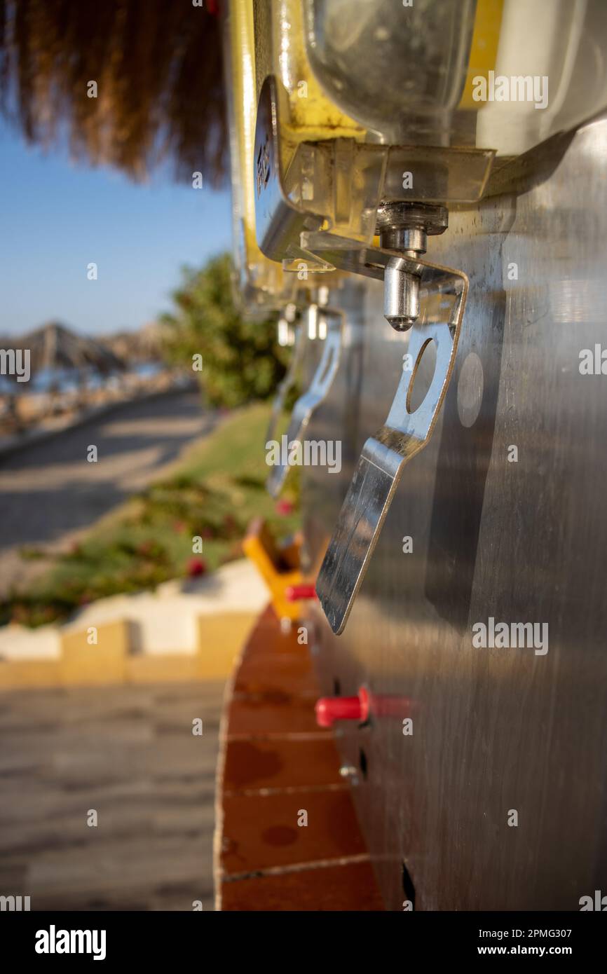 SHARM EL SHEIKH, EGYPT - JANUARY 27, 2023 Labranda Sharm Club water and ...