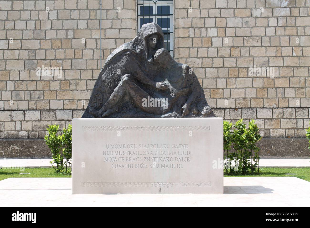 Homeland War in Konavle Memorial Statue Cavtat Craotia Stock Photo - Alamy