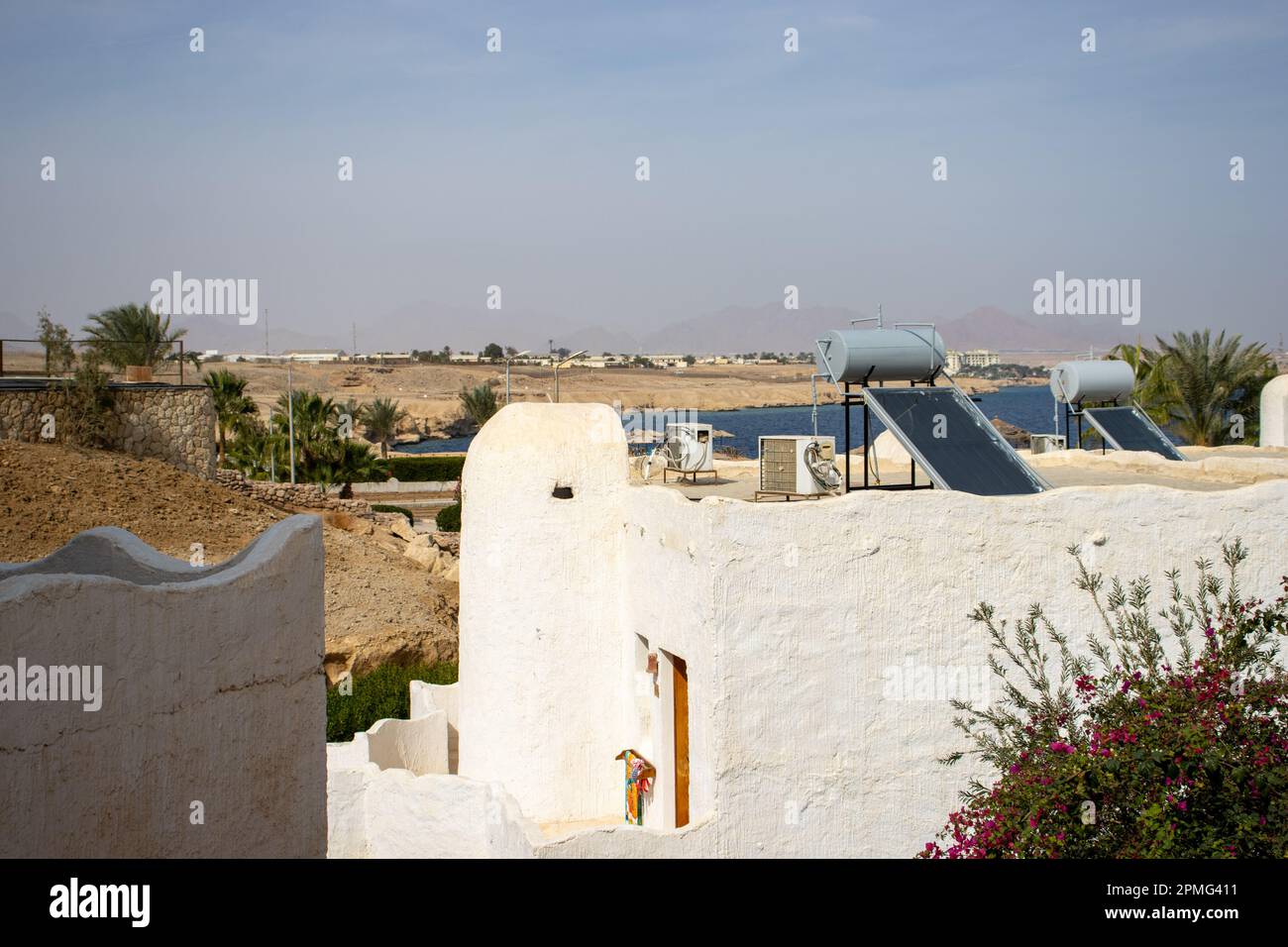 SHARM EL SHEIKH, EGYPT - JANUARY 29, 2023 Labranda Sharm Club roof tops ...