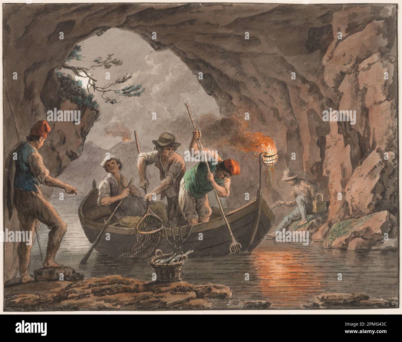 Pen and black ink and water colors on paper hi-res stock photography ...