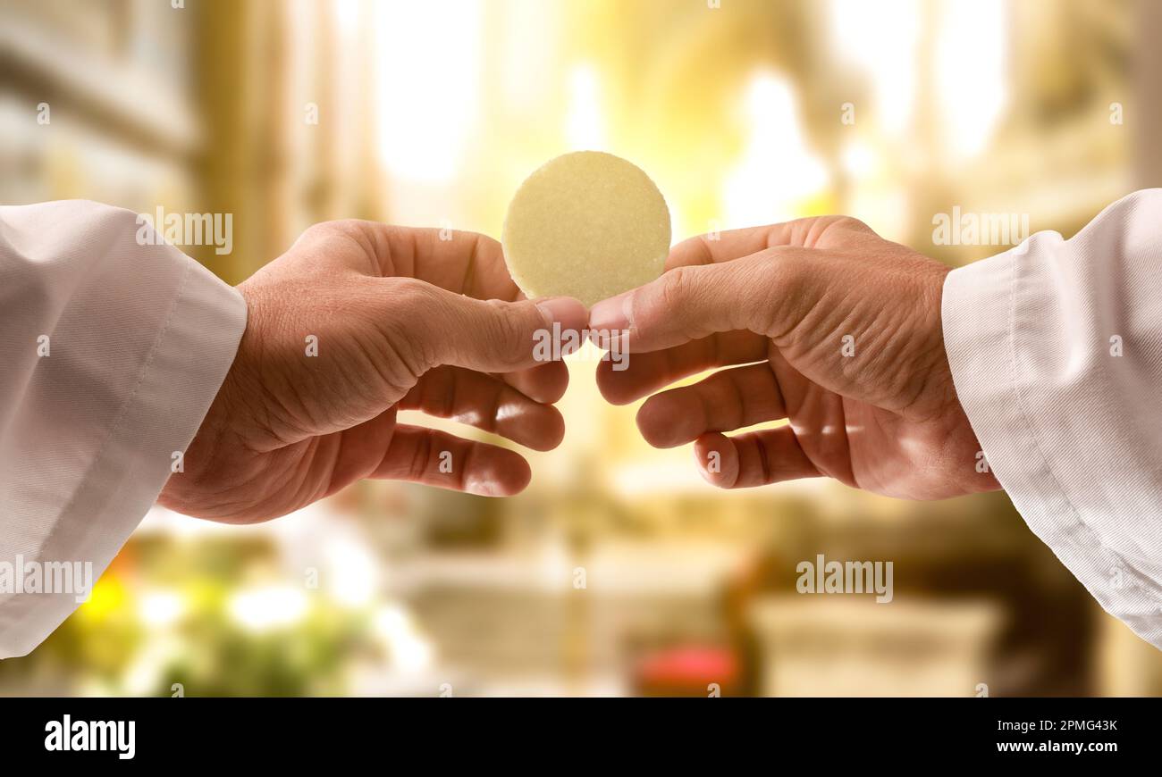 Jesus holding hands in church hi-res stock photography and images - Alamy