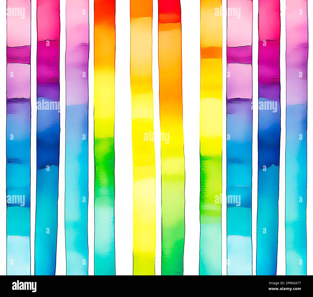 Abstract colourful watercolor rainbow background in cartoon style ...