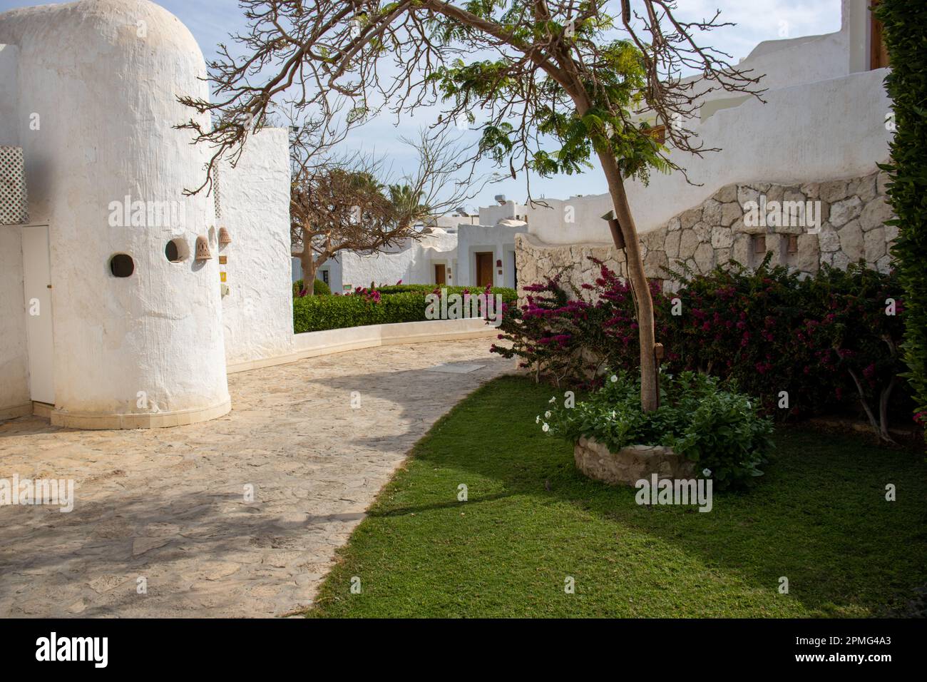 SHARM EL SHEIKH, EGYPT - JANUARY 29, 2023 Labranda Sharm Club white ...