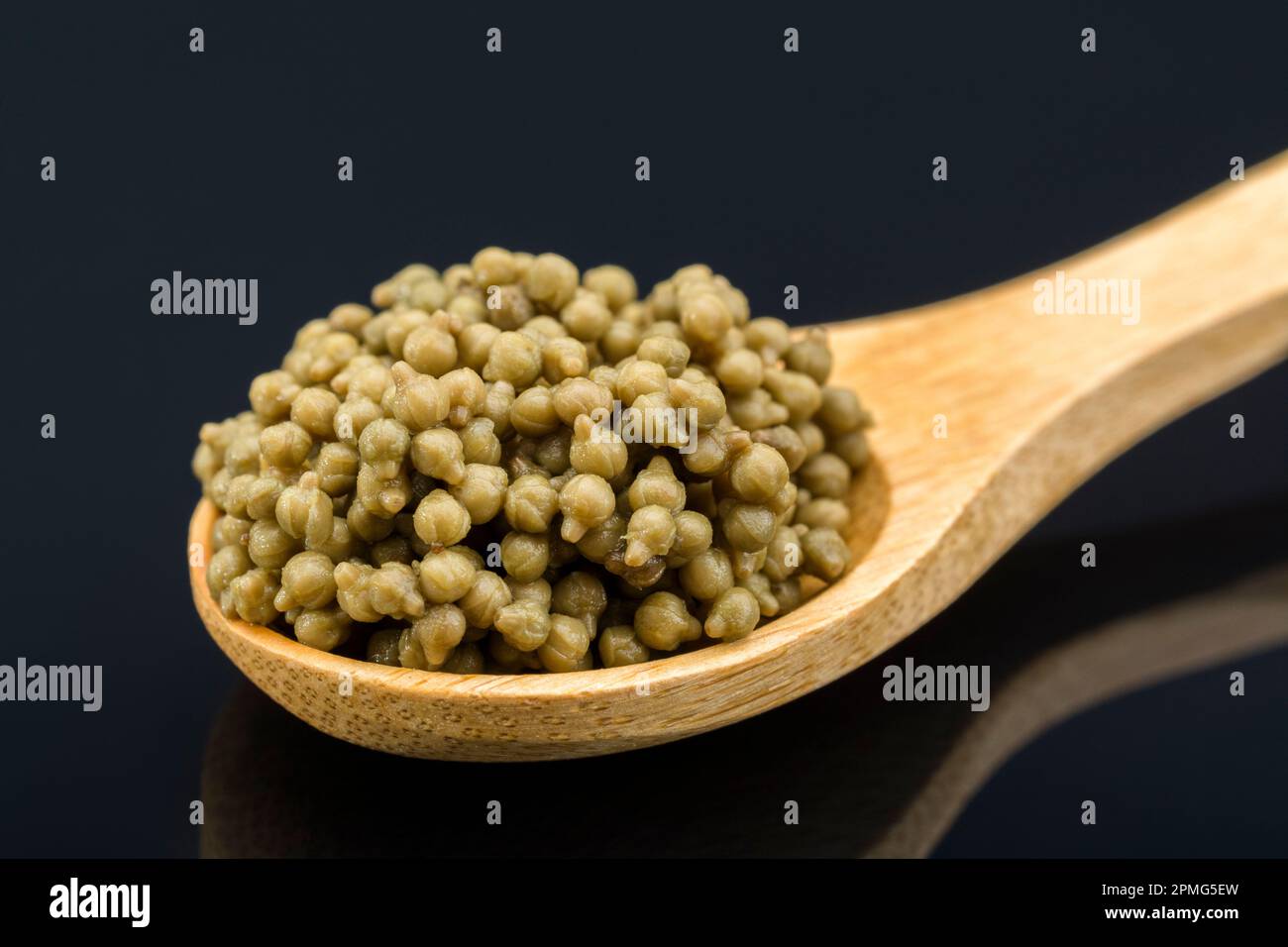Close shot of pickled elderflower buds - from the Common Elder ...