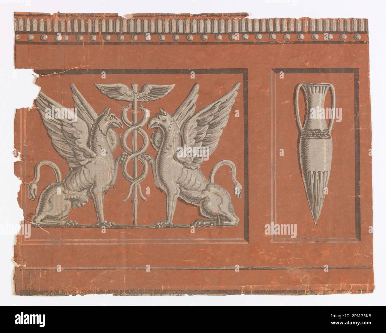 Dado (France); block-printed on handmade paper; 93 x 54 cm (36 5/8 x 21 ...