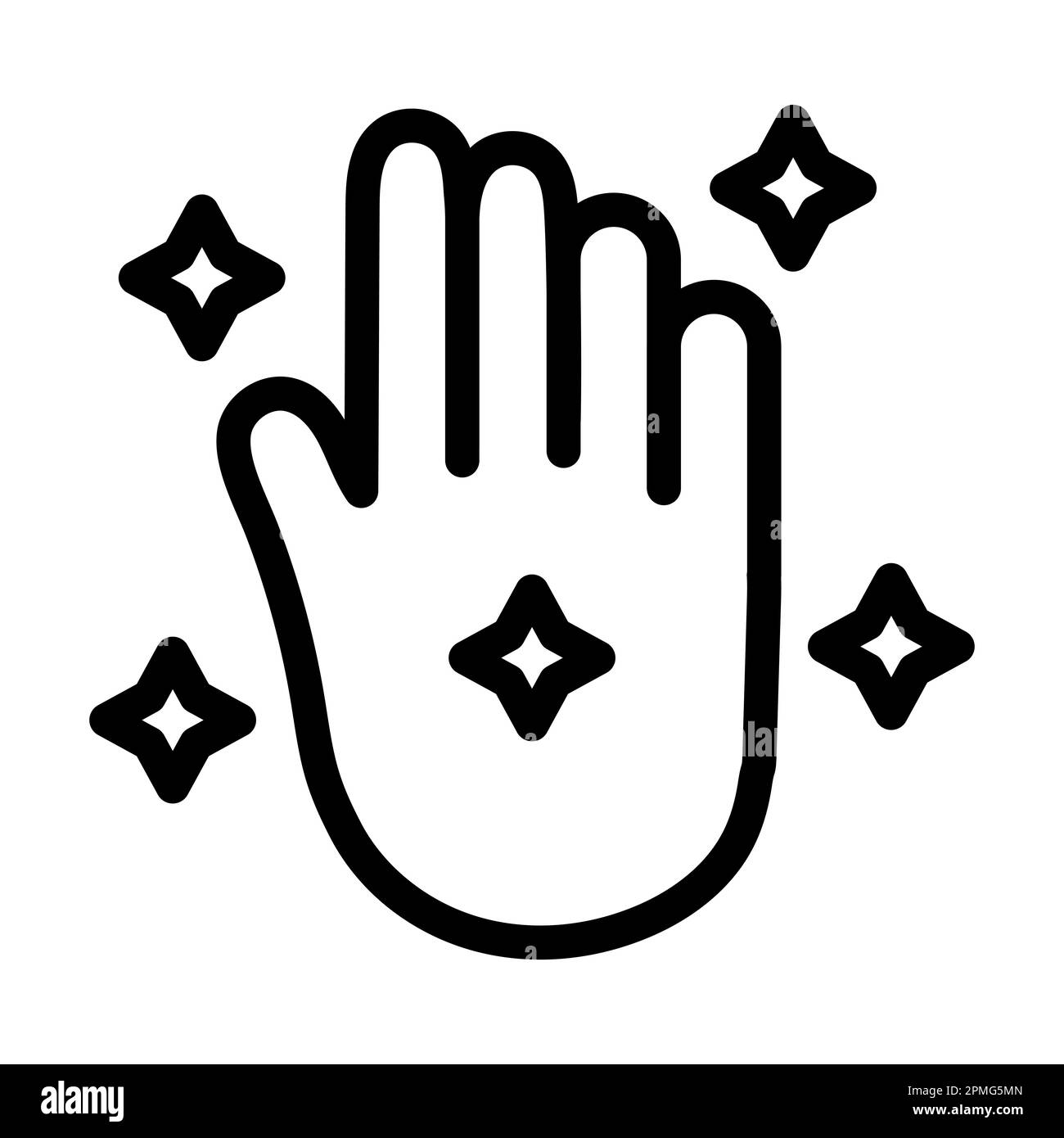 Hand Vector Thick Line Icon For Personal And Commercial Use Stock Photo ...