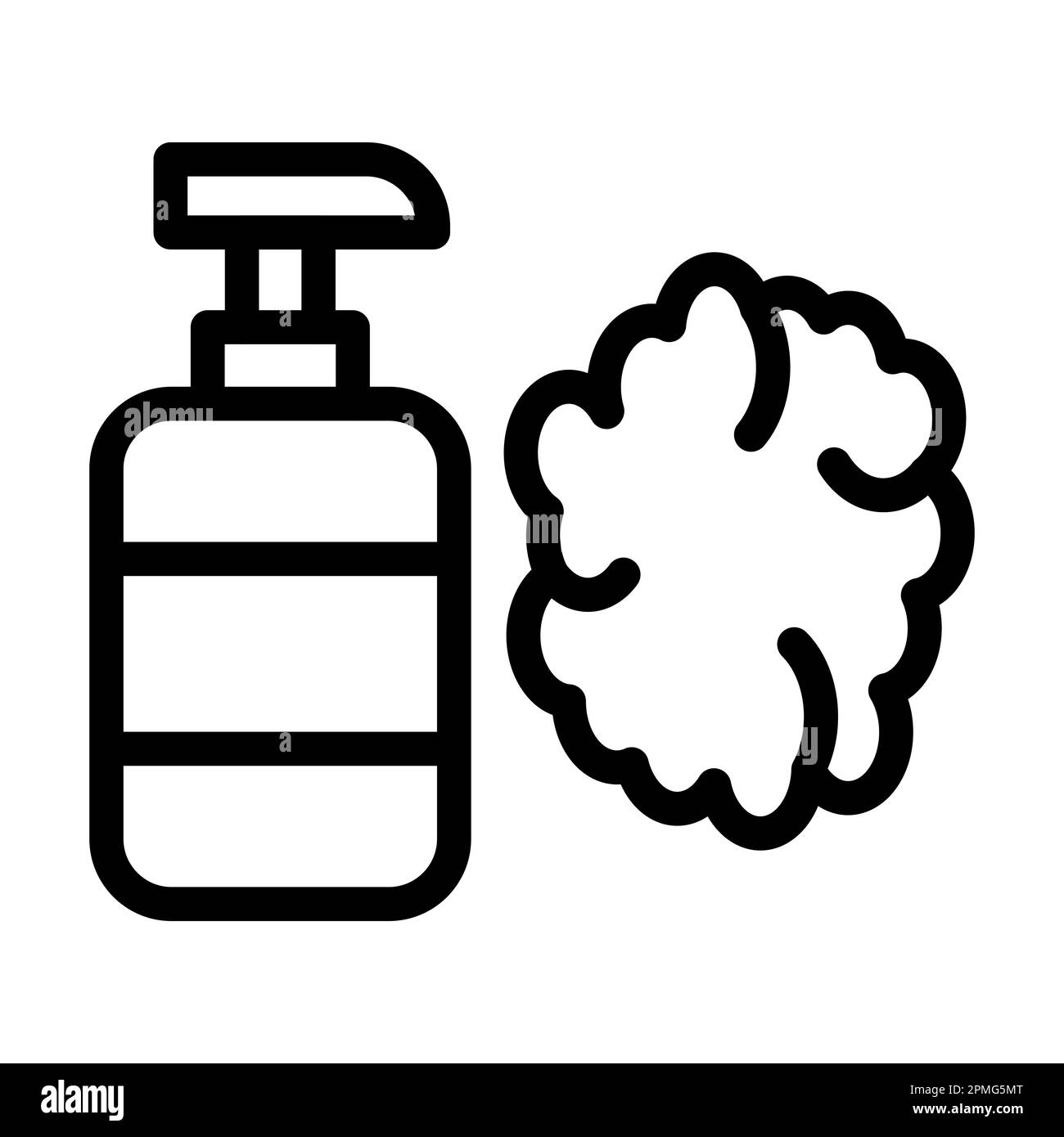 Foam Vector Thick Line Icon For Personal And Commercial Use Stock Photo ...