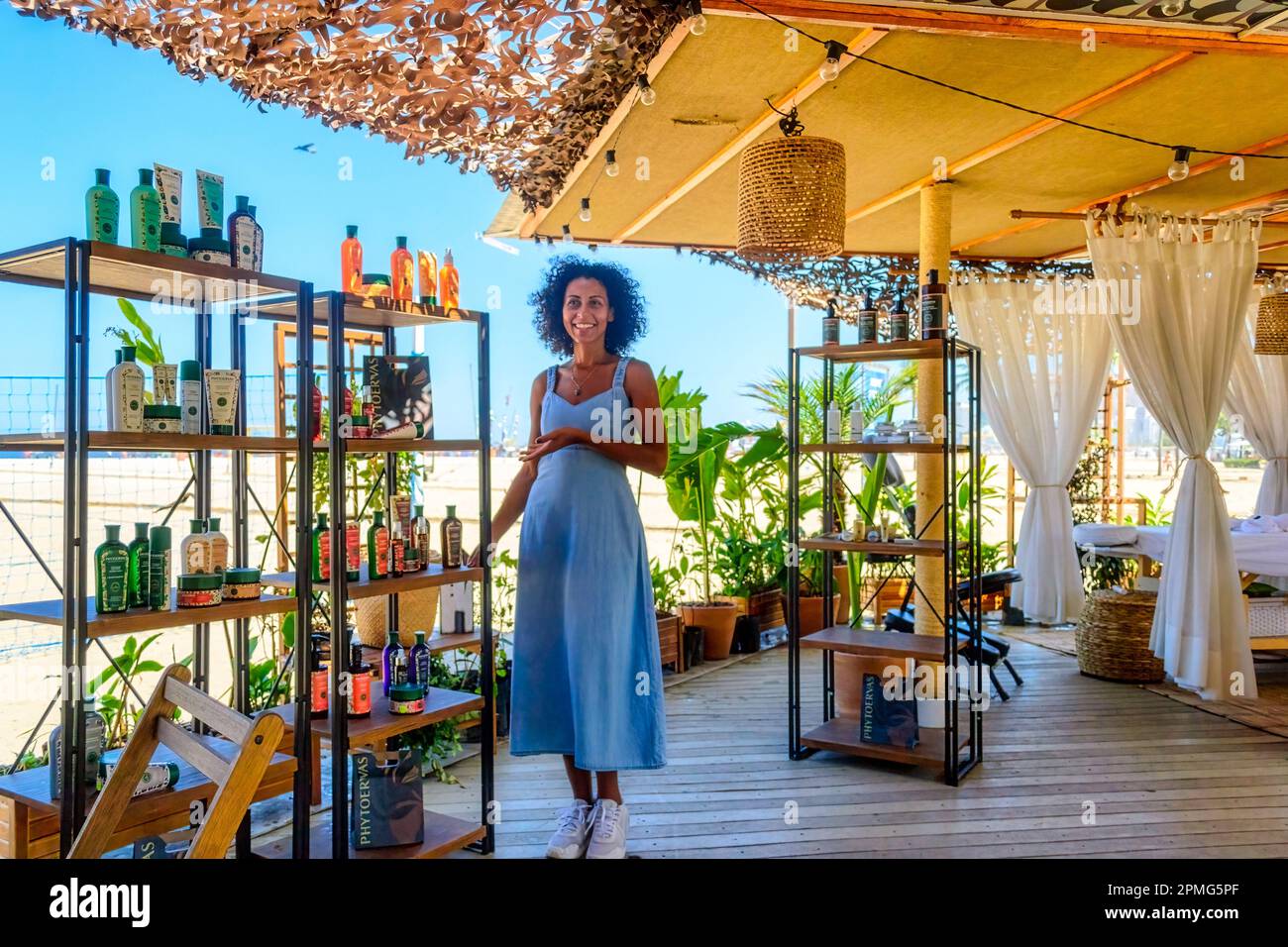 Rio de Janeiro, Brazil - April 4, 2023: Pretty woman working in the ...