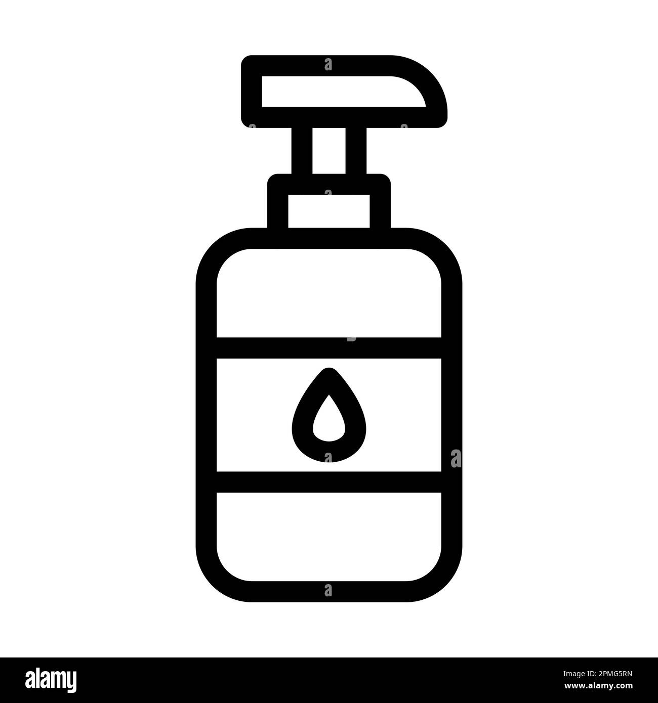Liquid Soap Vector Thick Line Icon For Personal And Commercial Use ...