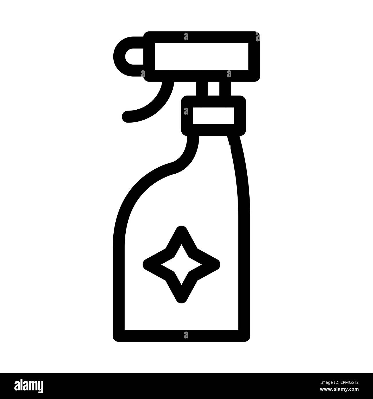 Cleaning Spray Vector Thick Line Icon For Personal And Commercial Use ...