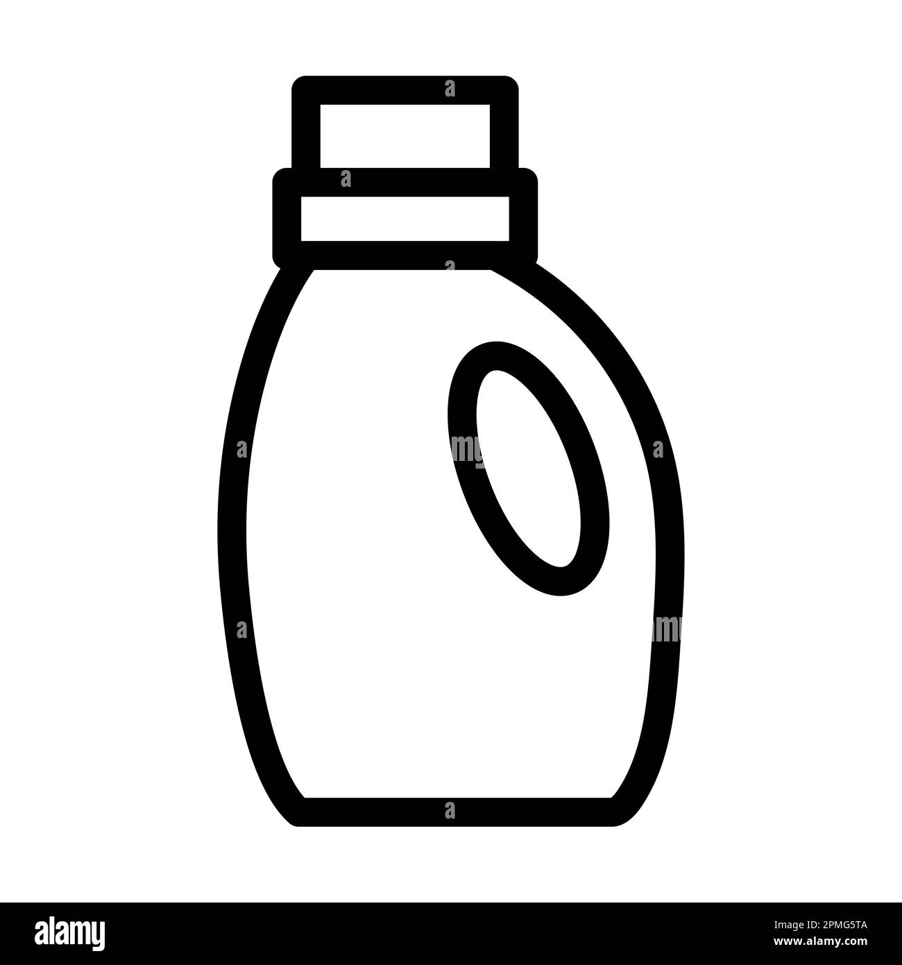 Detergent Vector Thick Line Icon For Personal And Commercial Use Stock ...