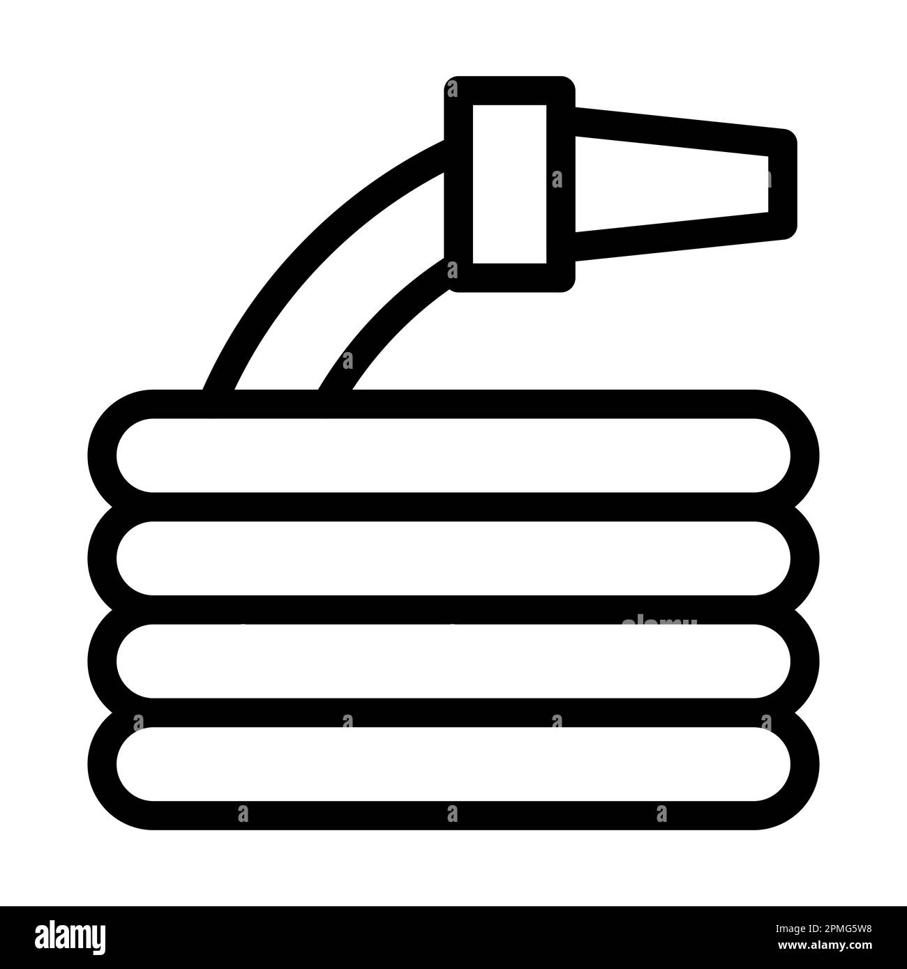 Water Hose Vector Thick Line Icon For Personal And Commercial Use Stock Photo - Alamy