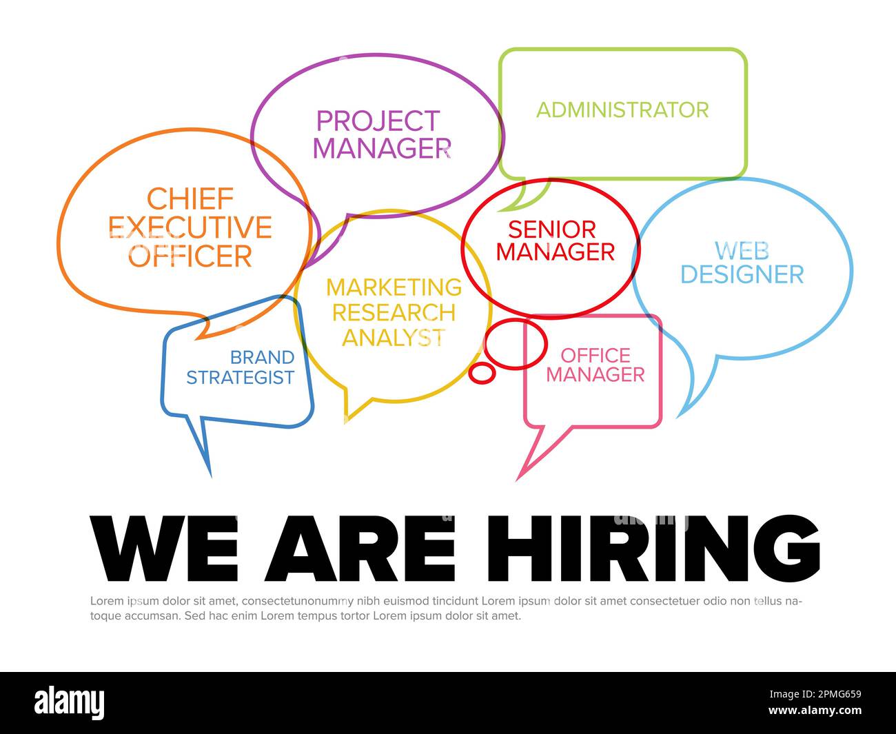 We are hiring minimalistic flyer template - looking for new members of ...