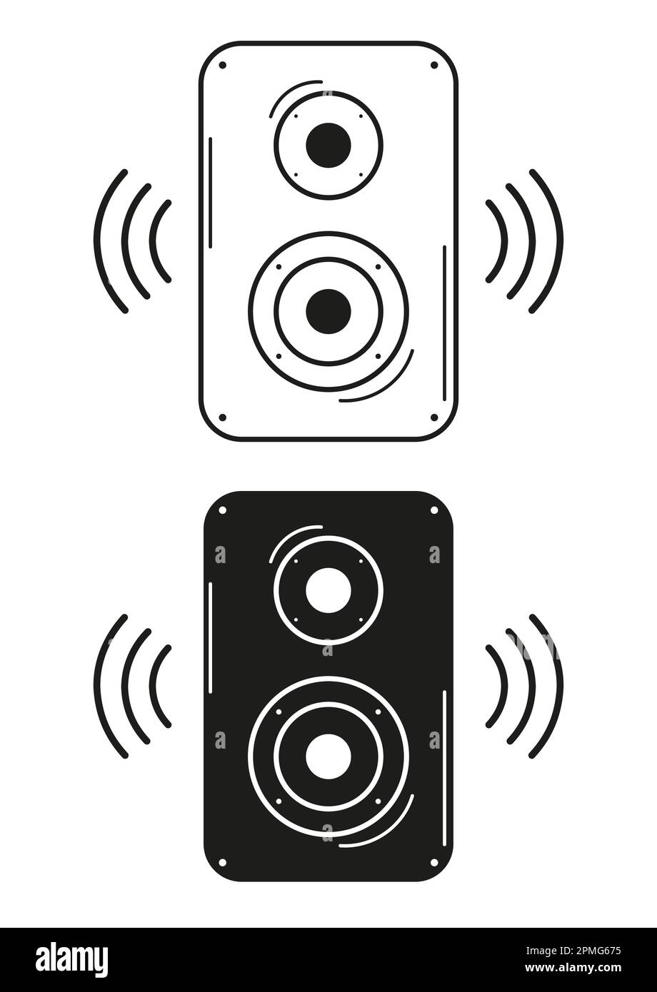 Speakers Clipart Black And White
