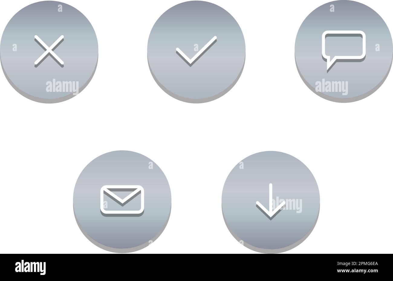 Round social media Stock Vector Images - Alamy