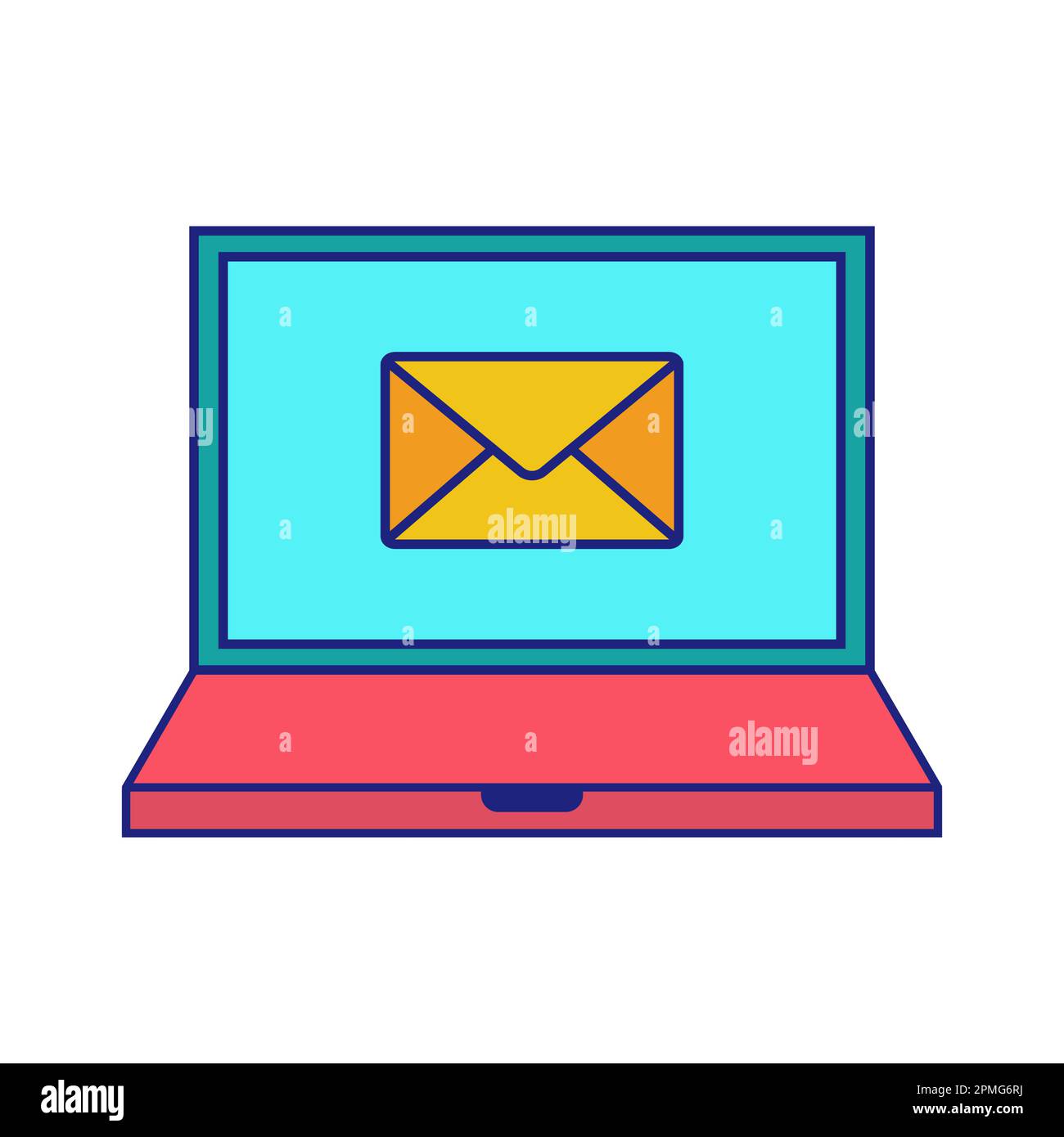 Notebook icon flat set Cut Out Stock Images & Pictures - Alamy