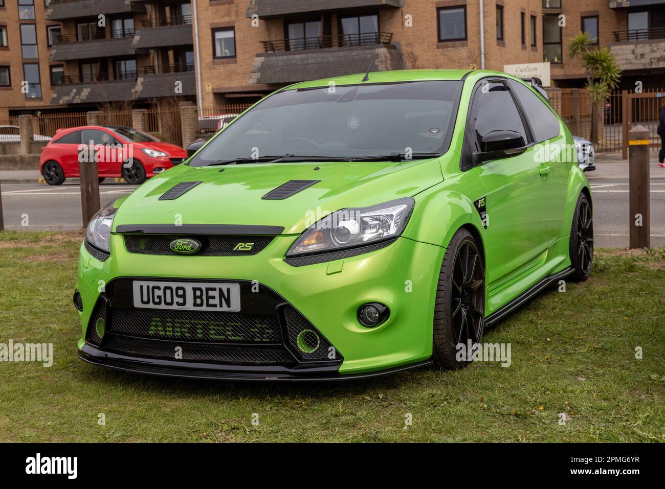 April 2023 - Classic lime green Ford Focus RS at the Pageant of ...