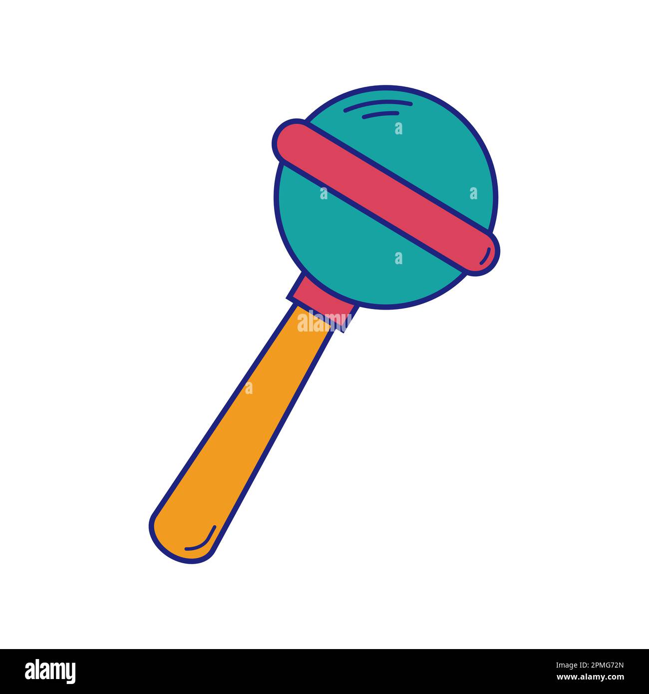 Baby girl illustration vector Cut Out Stock Images & Pictures - Alamy