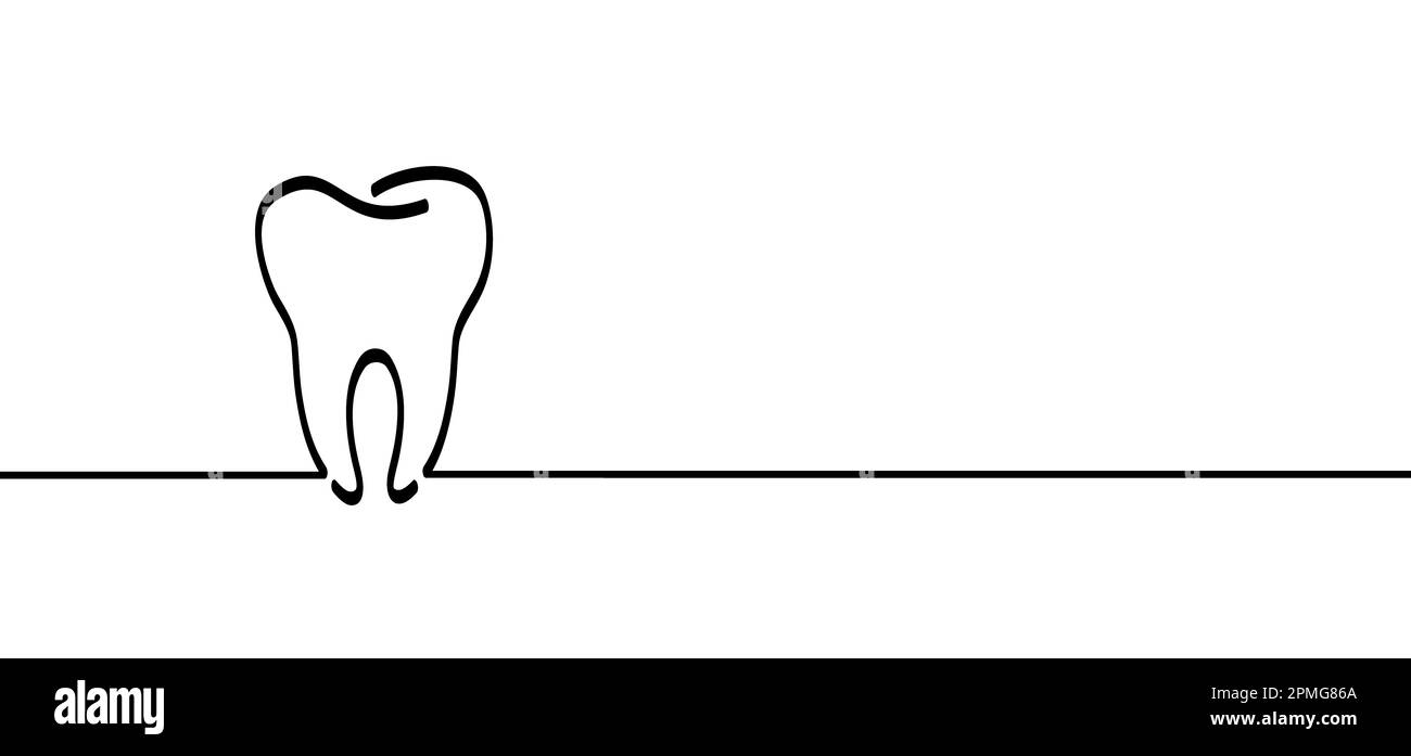 Heartbeat wave, line pulse pattern. Cartoon tooth with gums and ...