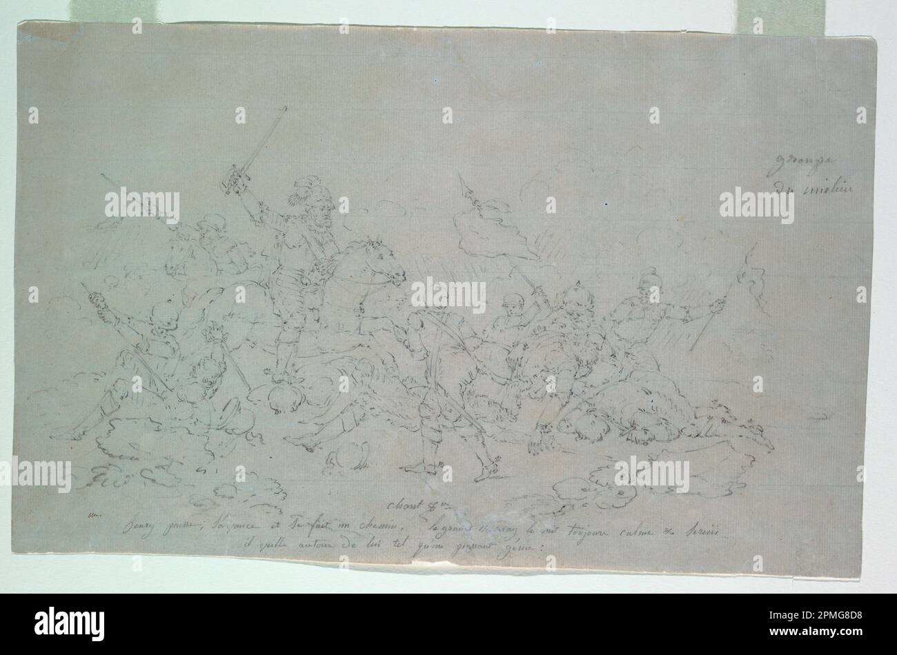 Drawing, Sketch for Scene 3 of cartoon for cotton printing:The History ...