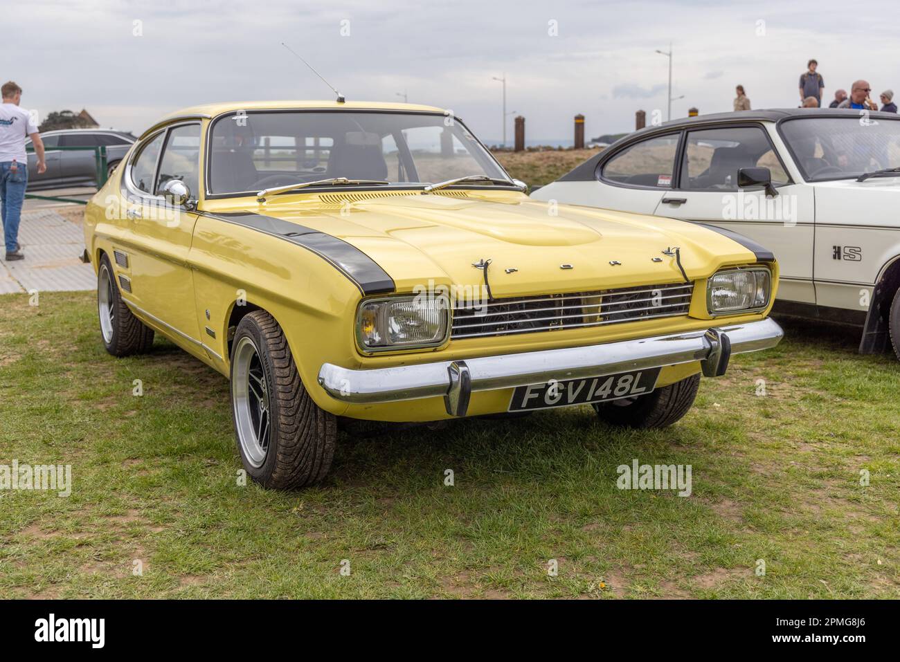 April 2023 - Classic yellow Ford Vapri at the Pageant of Motoring on ...