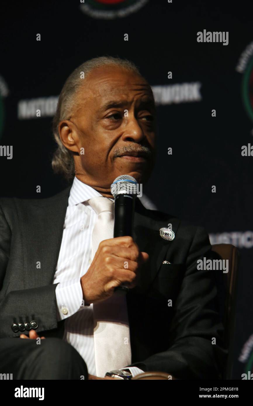 NEW YORK, NY - April 12: Rev. Al Sharpton gives remarks at the 2023 ...