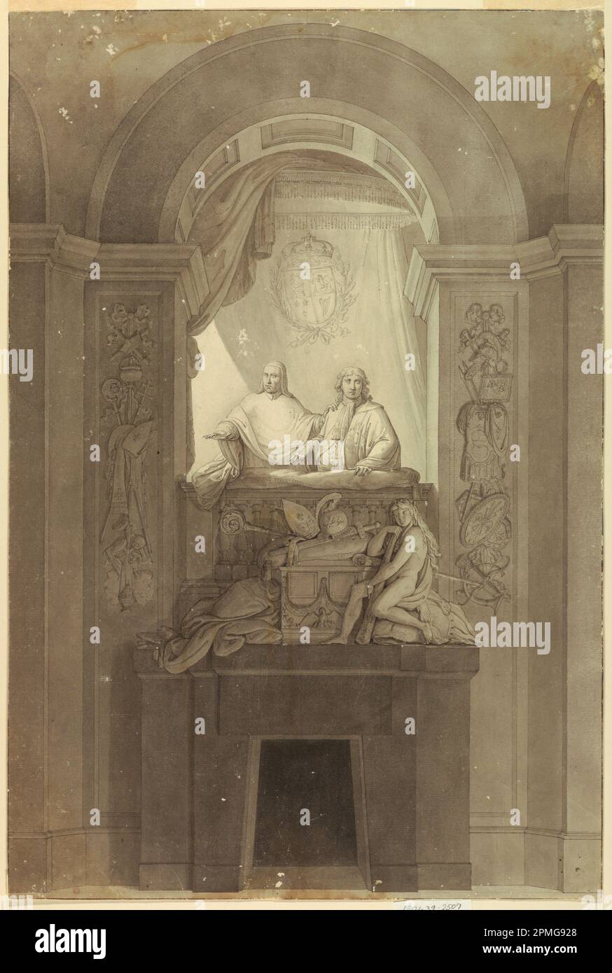 Drawing, A Sepulchral Monument of Henry Cardinal York (1725-1807) and ...