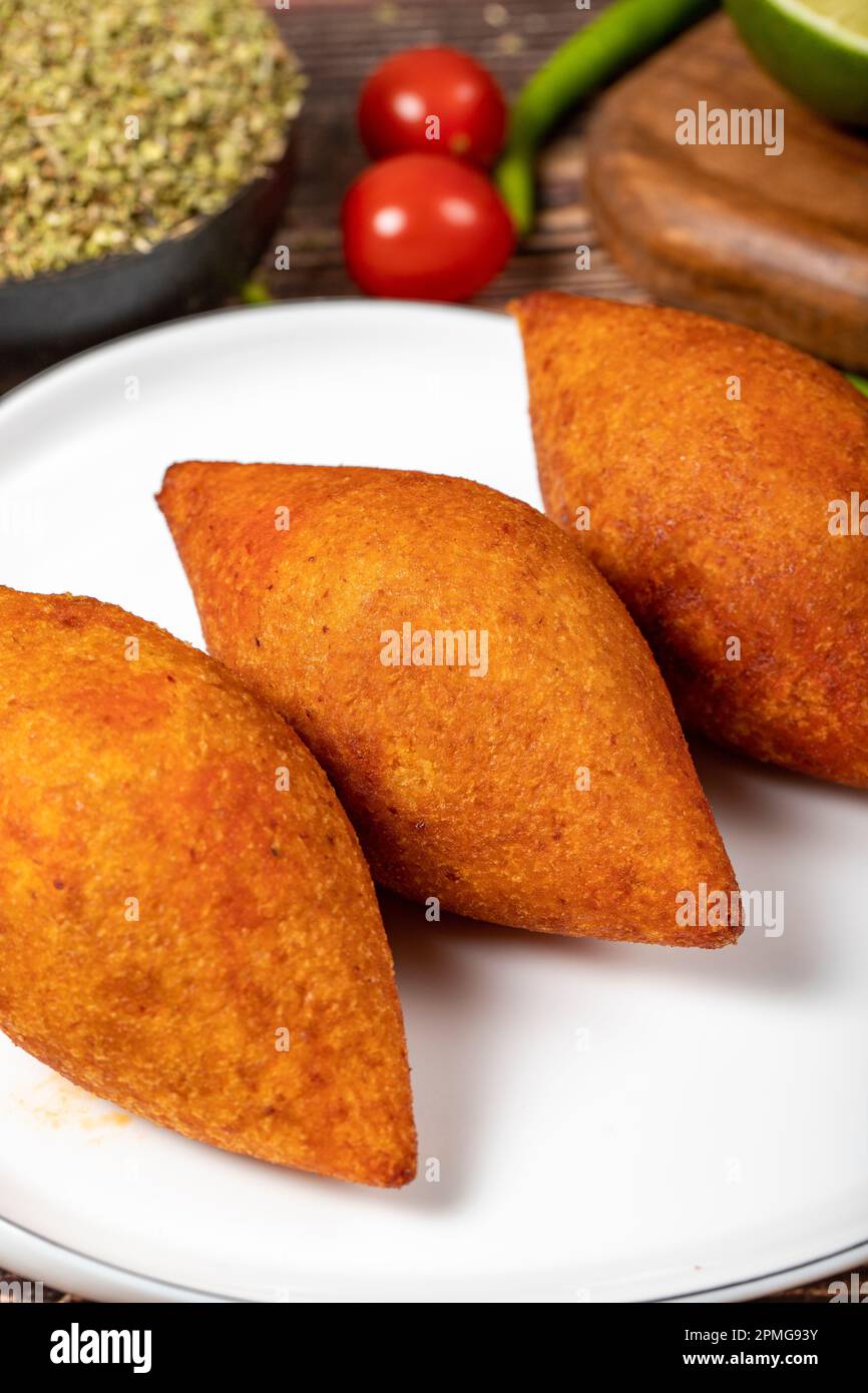 Turkish stuffed meatballs. Arabian and Turkish cuisine flavored icli ...