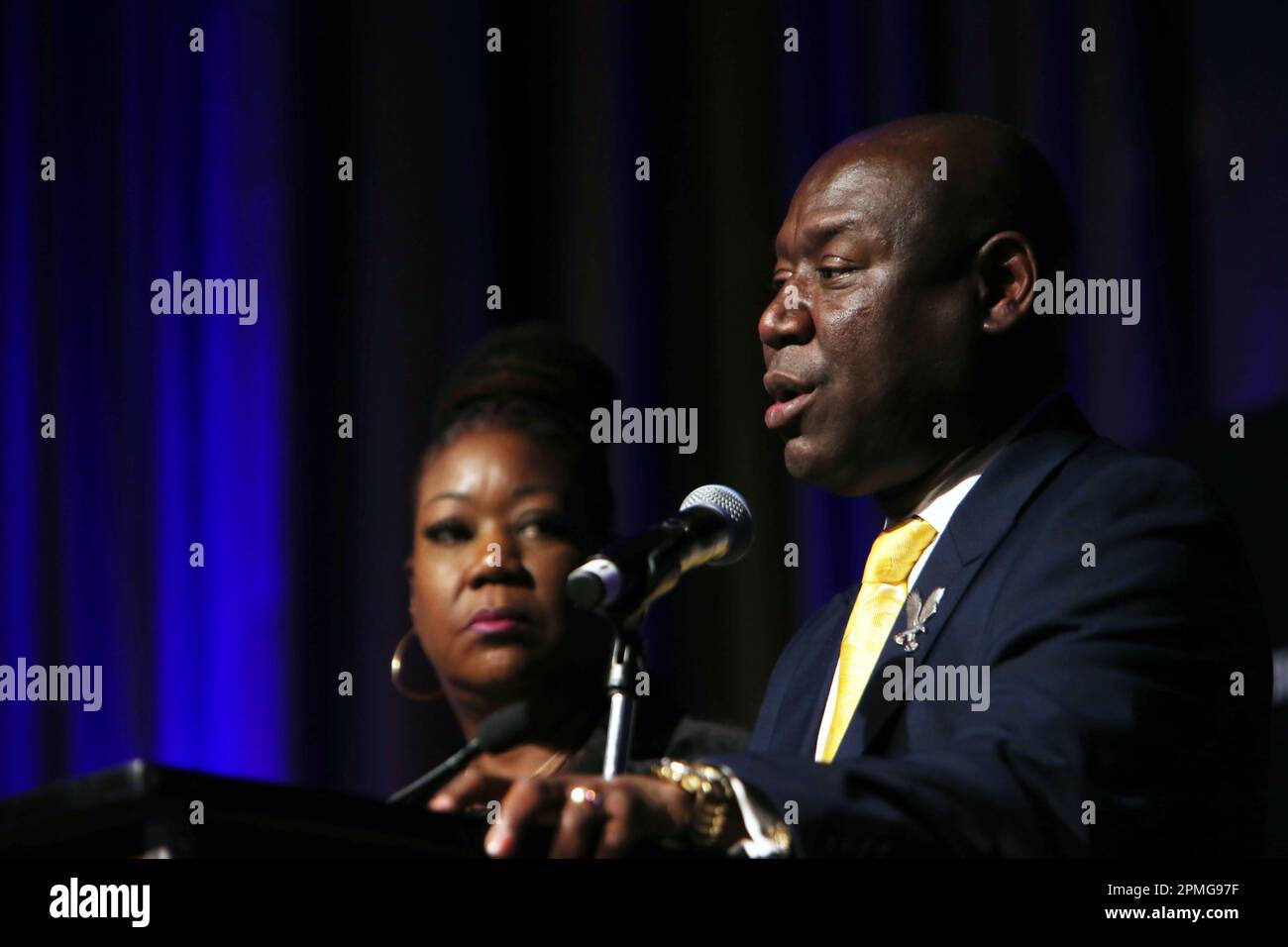 NEW YORK, NY - April 12: (L-R) Benjamin Crump, Civil Rights Attorney ...