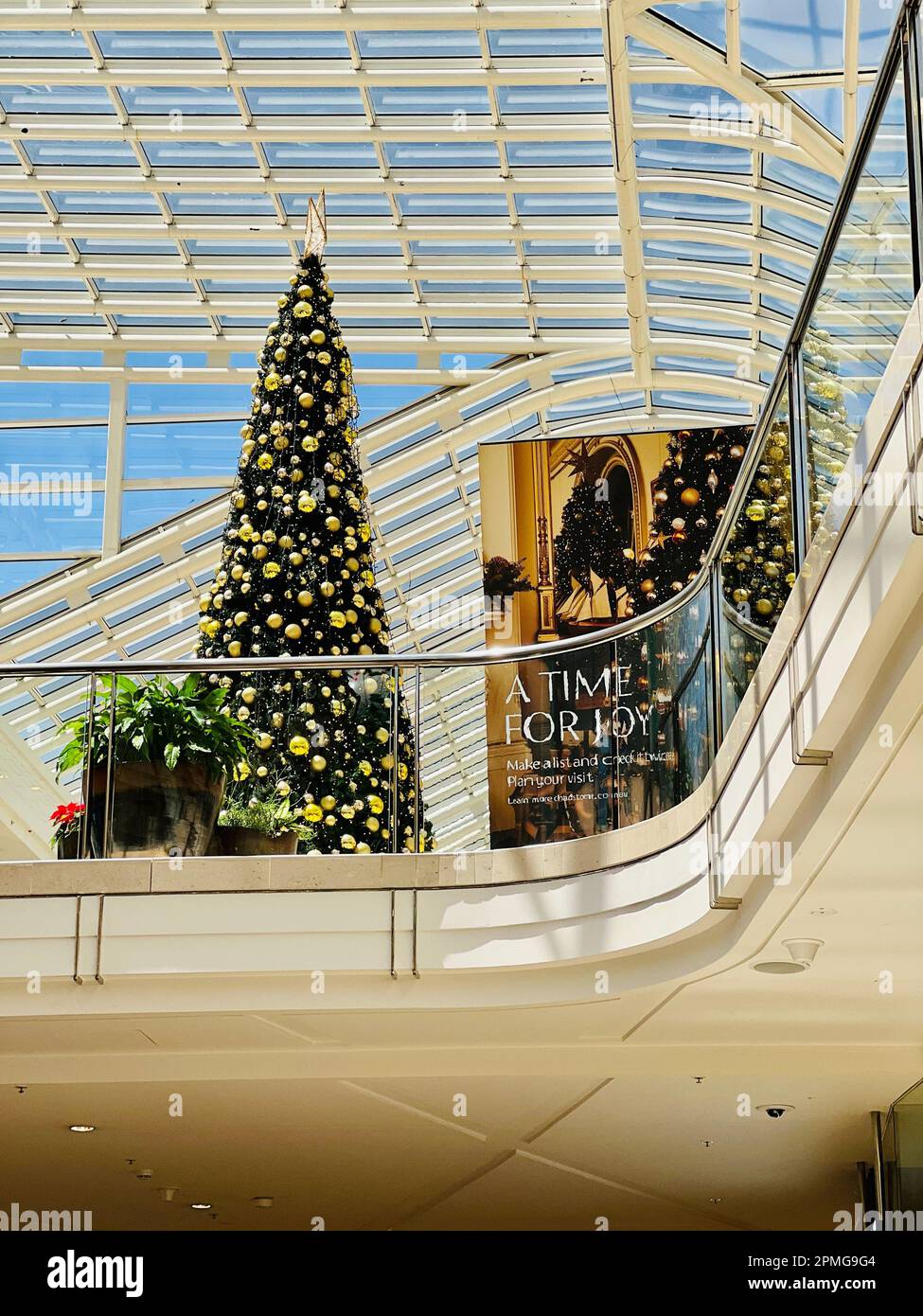 Christmas trees decorated artificial hi-res stock photography and ...