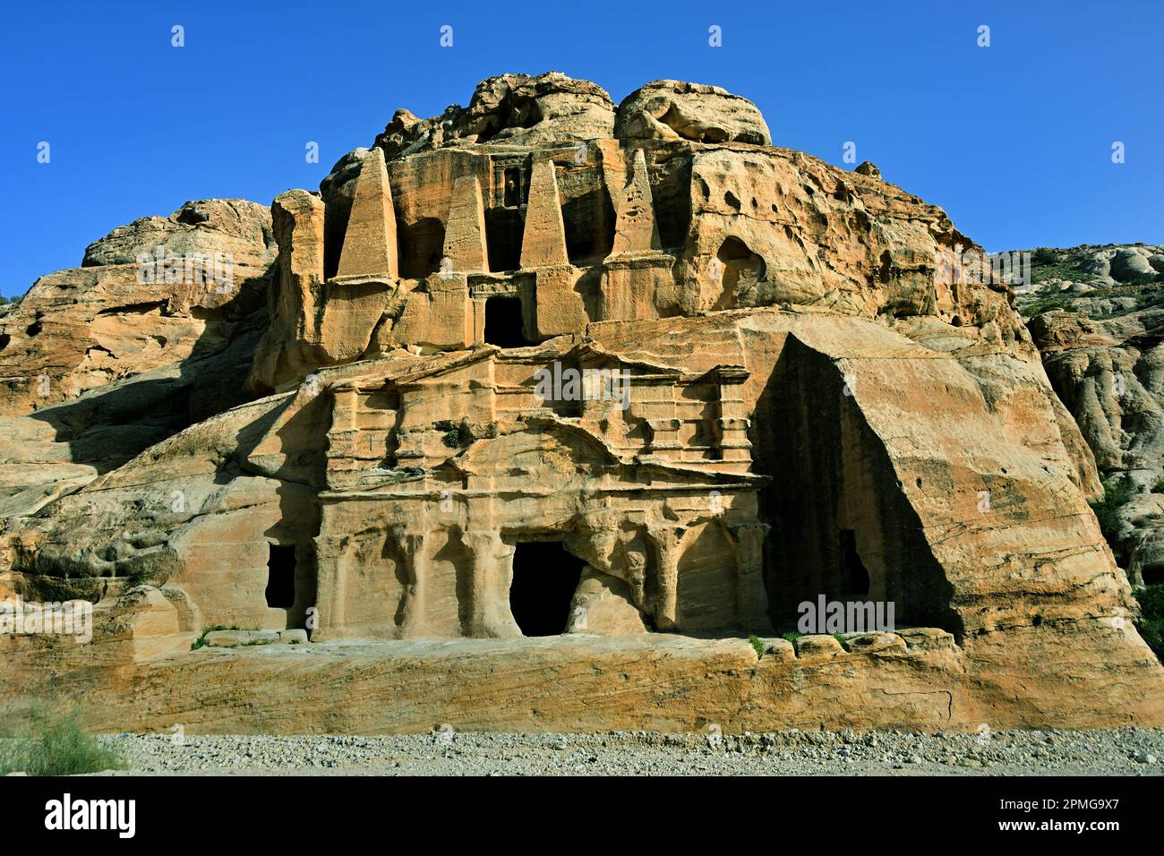 The Obelisk Tomb Petra city Nabataean caravan-city rock-cut façades ...