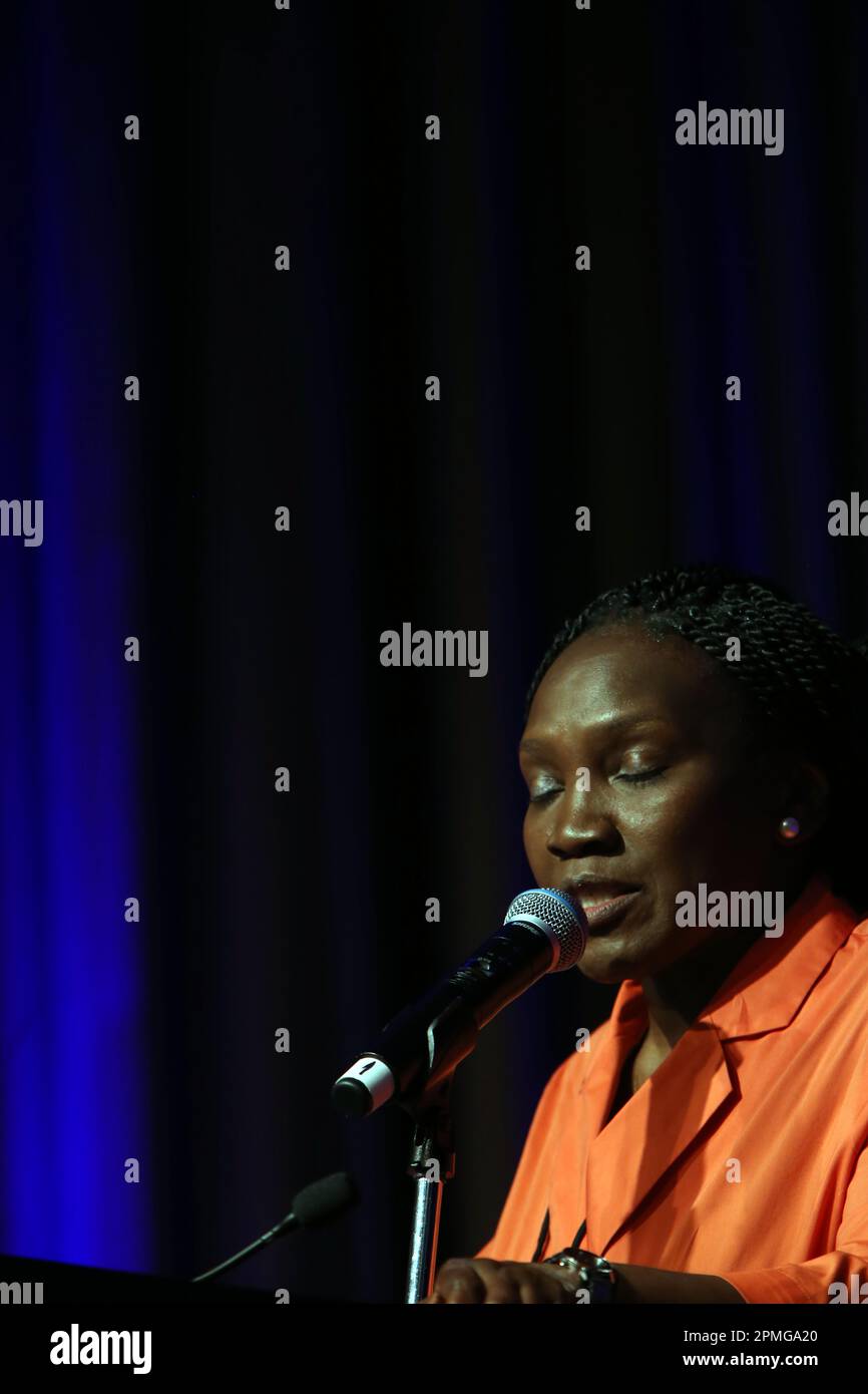 NEW YORK, NY - April 12: Wanda Cooper-Jones, Mother of Racist Neighbor ...