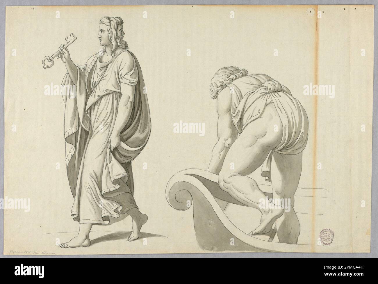 Drawing, Prudence; After Giulio Romano (Italian, 1499–1546); Germany ...