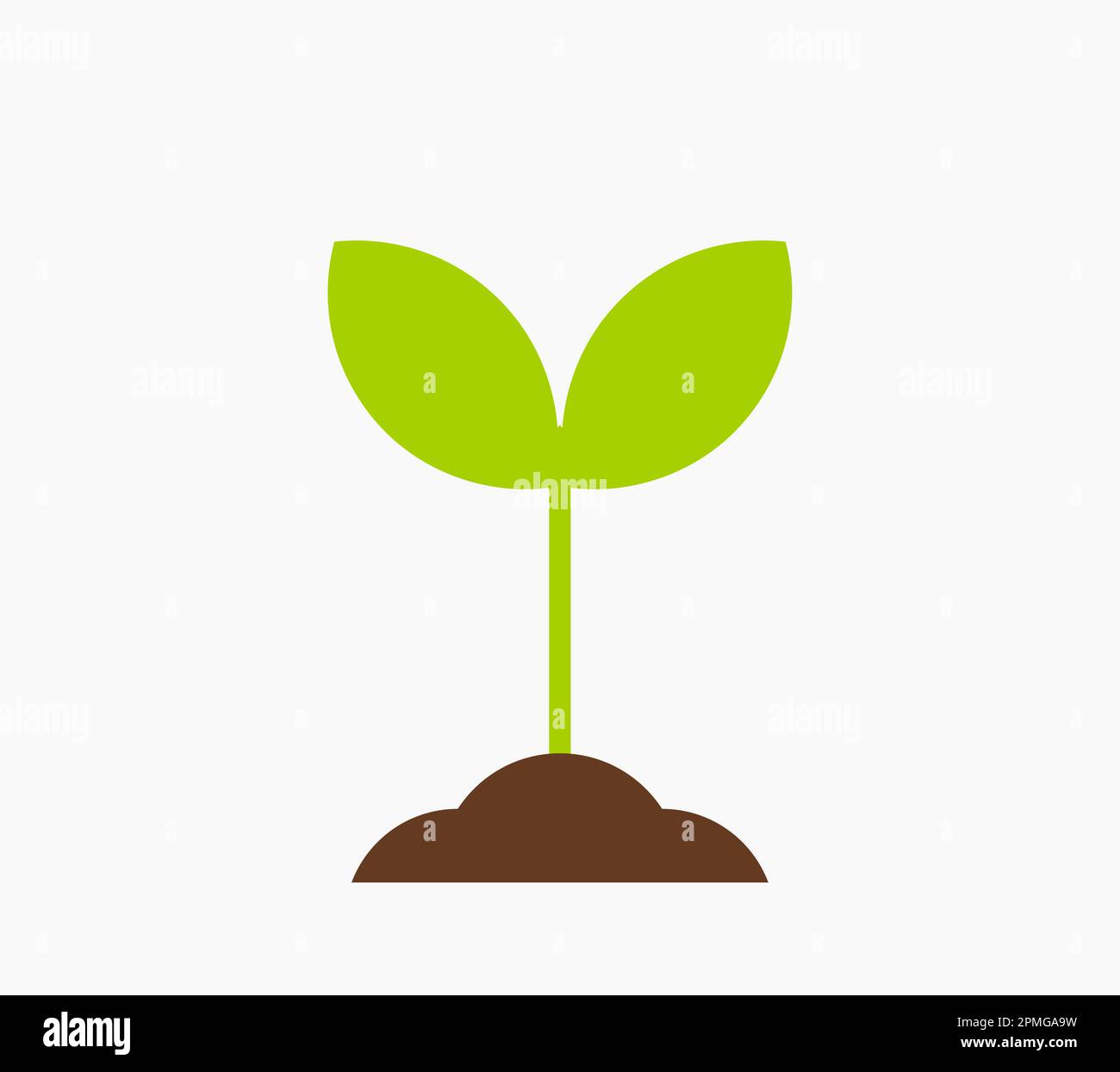Little plant seedling icon. Spring plant. Vector illustration Stock ...