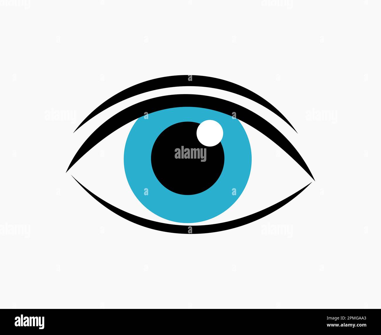 Blue eye icon. Vector illustration Stock Vector Image & Art - Alamy