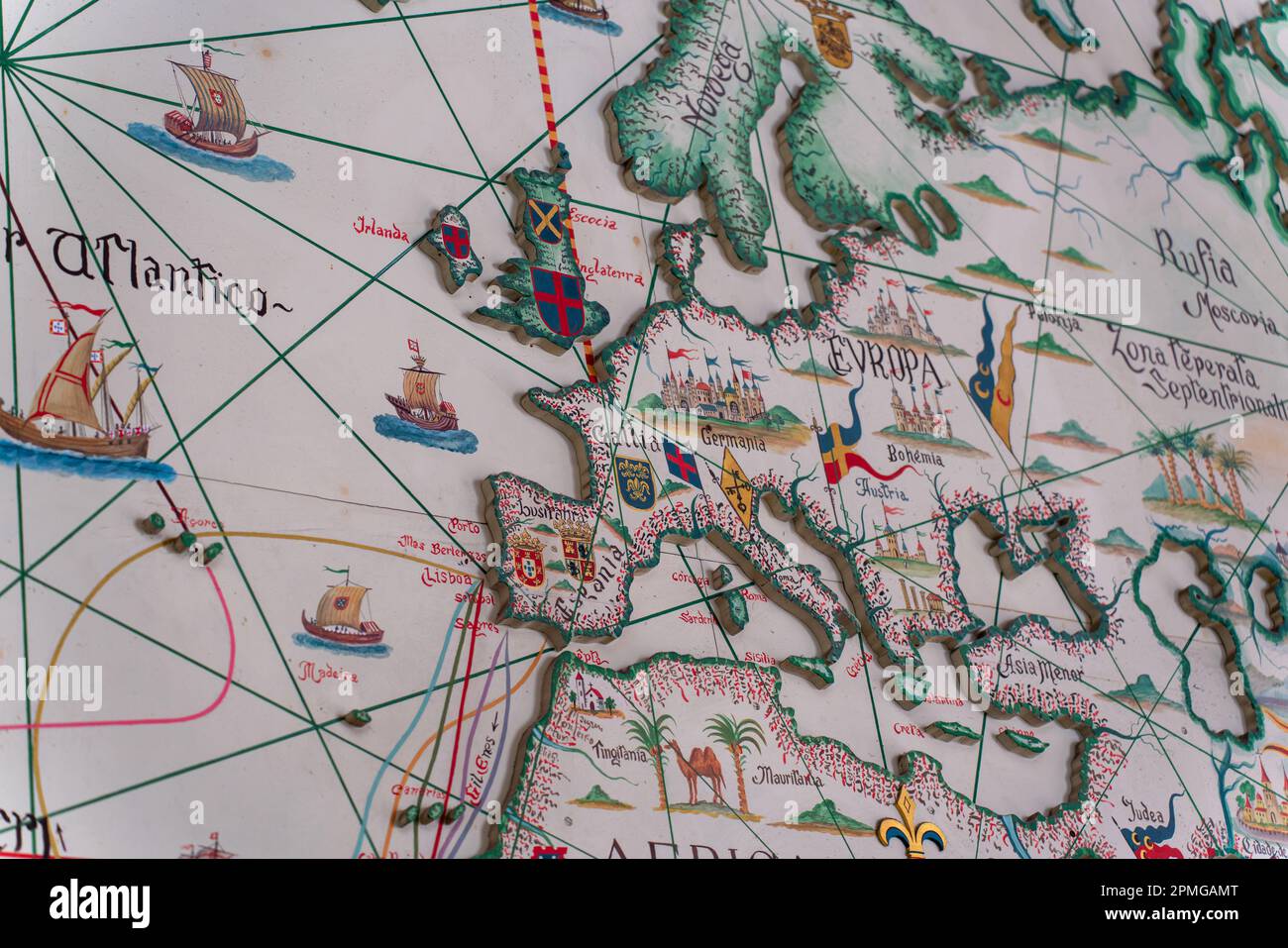 Ancient map of europe hi-res stock photography and images - Alamy