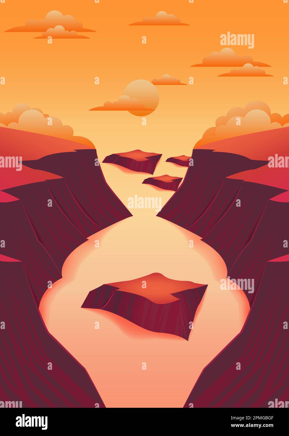 Scenic wilderness view Stock Vector Images - Alamy