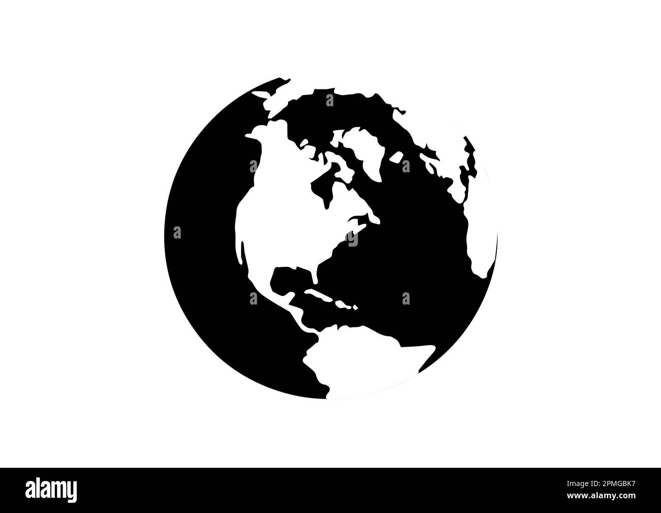 Black planet earth Cut Out Stock Images & Pictures - Alamy