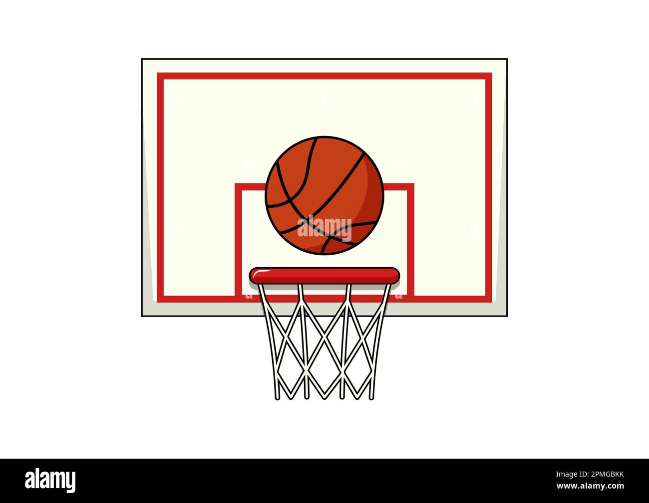 Basketball clipart vector flat design isolated on white background ...