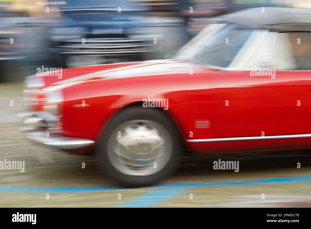 Fast Speed Red Cars Stock Photo - Alamy