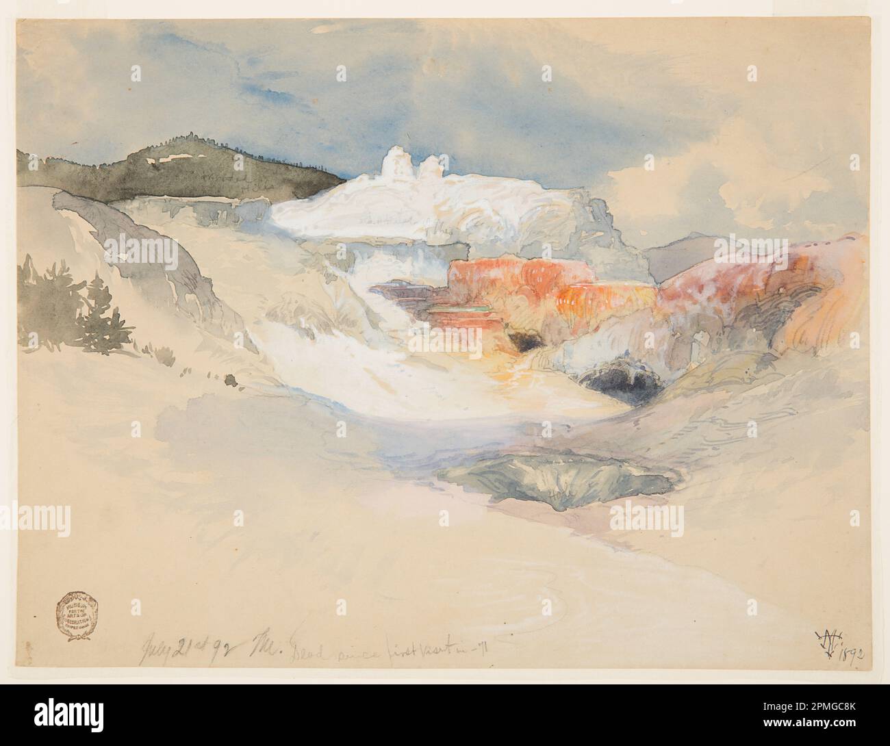 Hot springs this is a drawing it was cr hi-res stock photography and ...