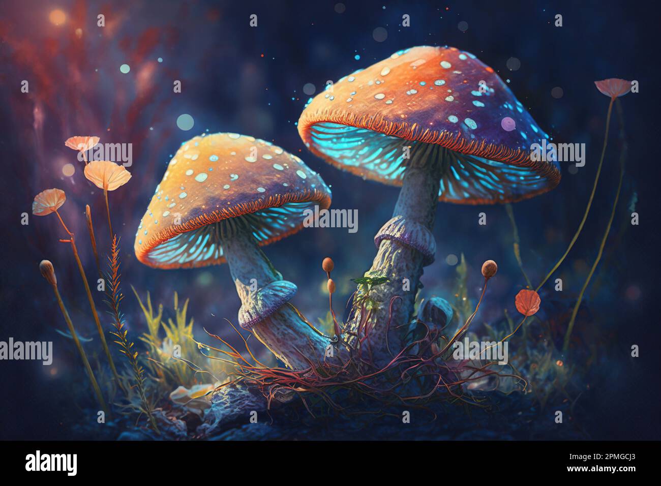 Vibrant color mycology hi-res stock photography and images - Alamy