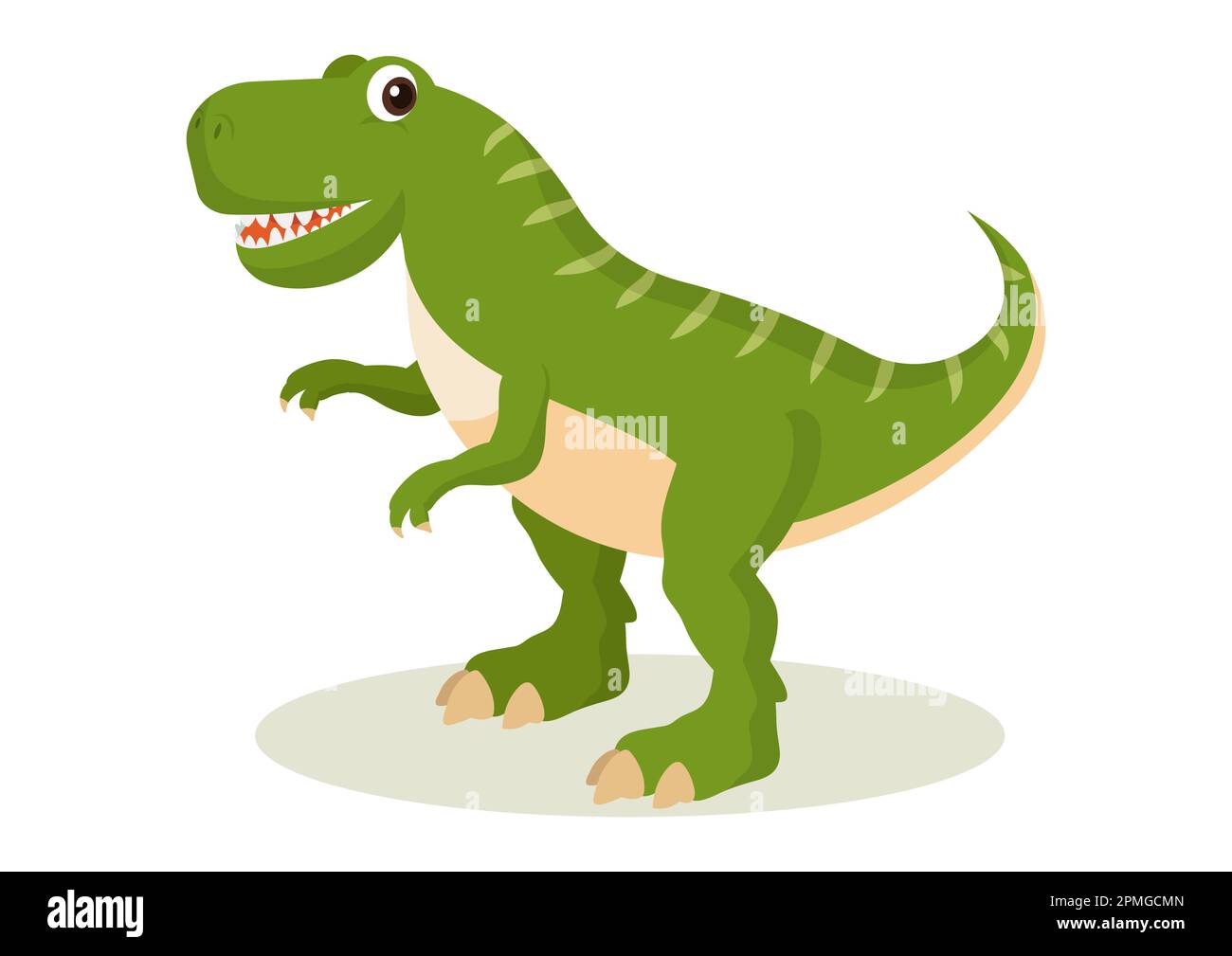Cartoon dinosaur character isolated on white background Stock Vector ...