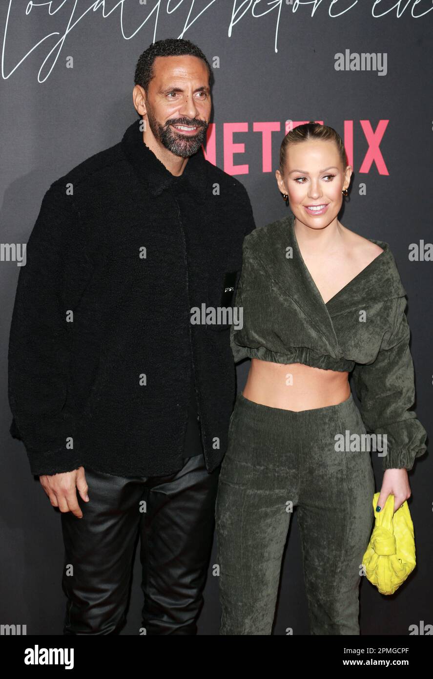 Rio Ferdinand and Kate Ferdinand attend the Top Boy 2 World Premiere at ...